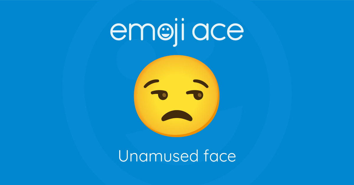Unamused Face Text