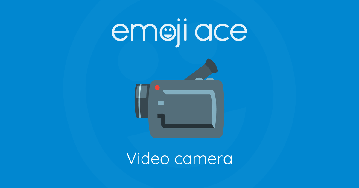 Emoji 📹 Video camera: Meaning and Details