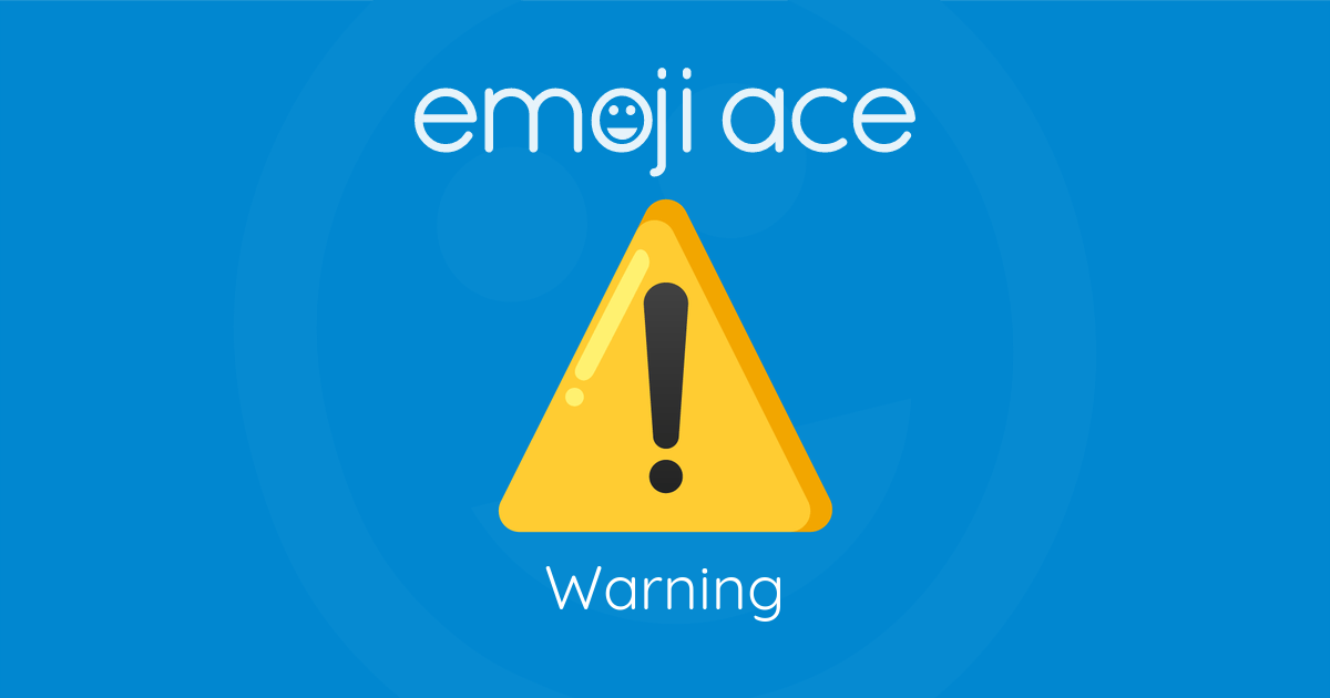 Emoji ⚠️ Warning: Meaning and Details