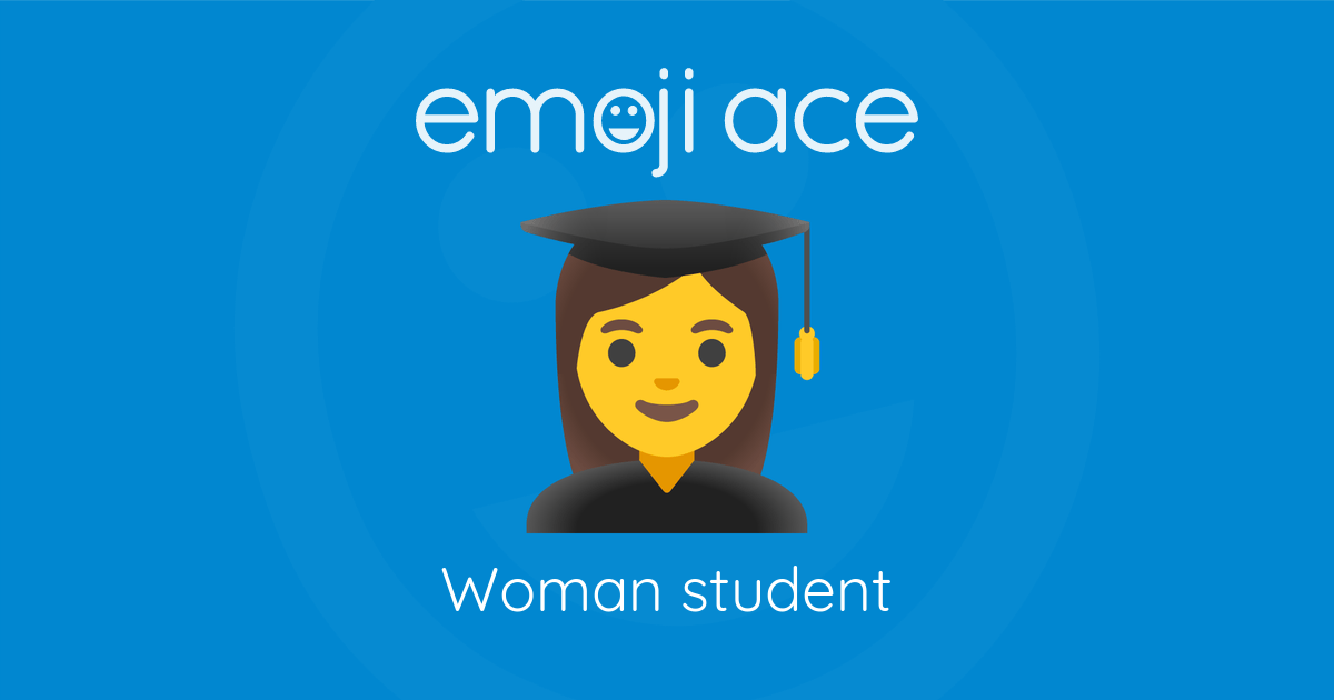 Emoji 👩‍🎓 Woman student: Meaning and Details