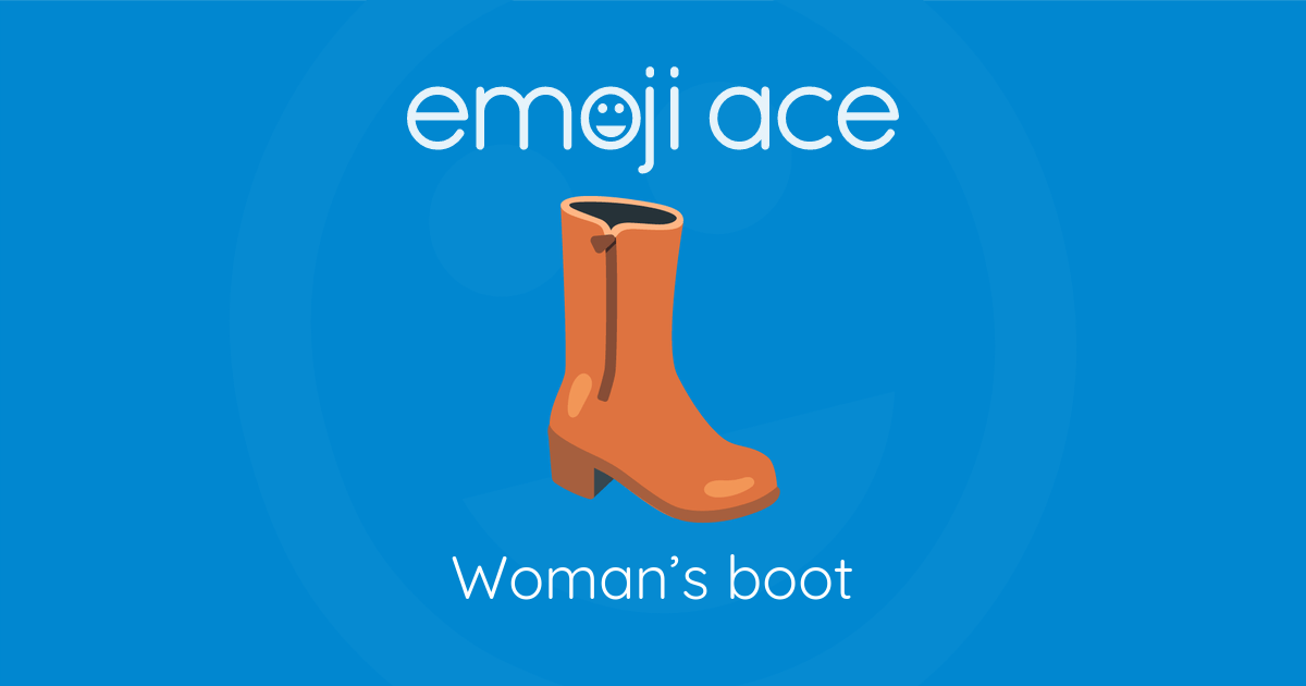 Emoji 👢 Woman’s boot: Meaning and Details