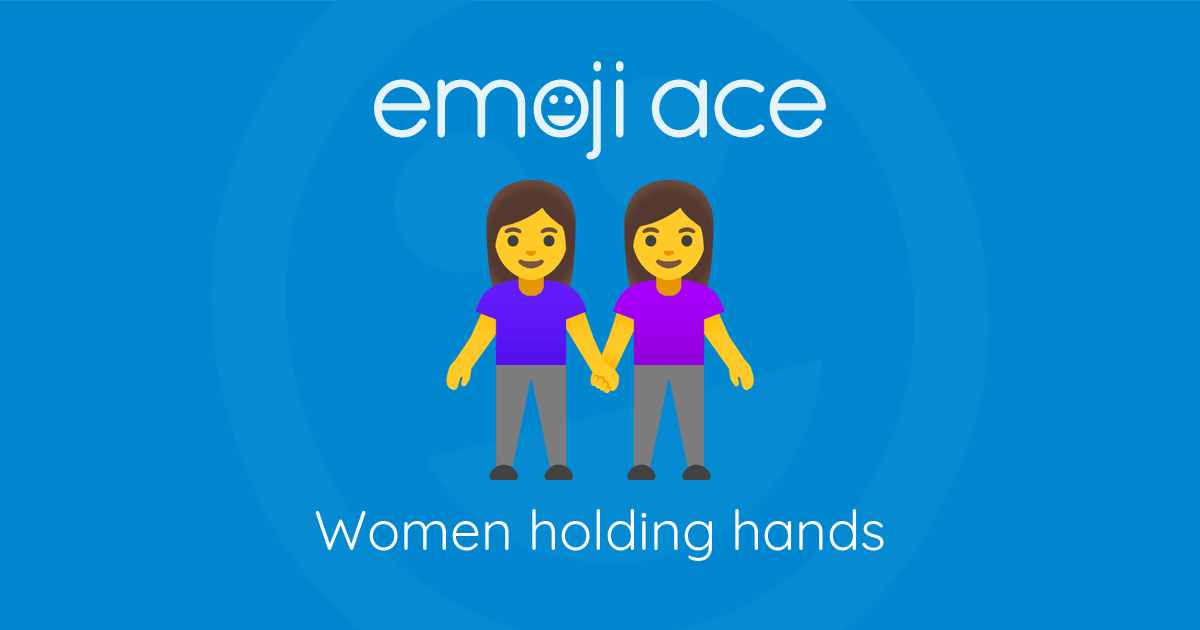 Emoji 👭 Women holding hands: Meaning and Details
