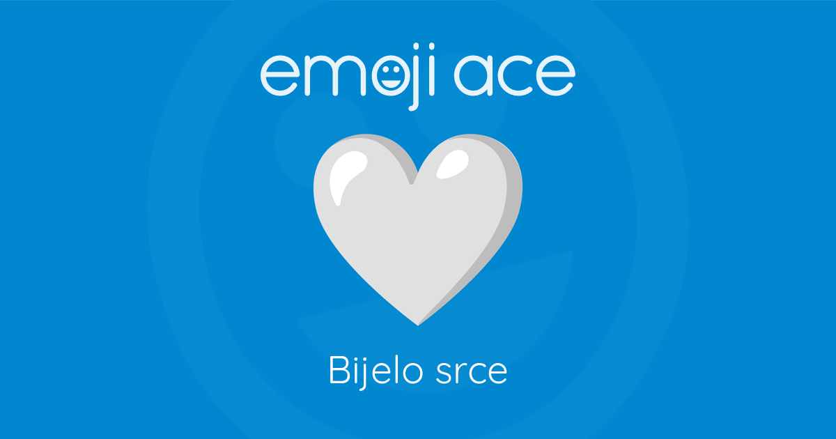 Emoji 🤍 Bijelo srce: Značenje i detalji