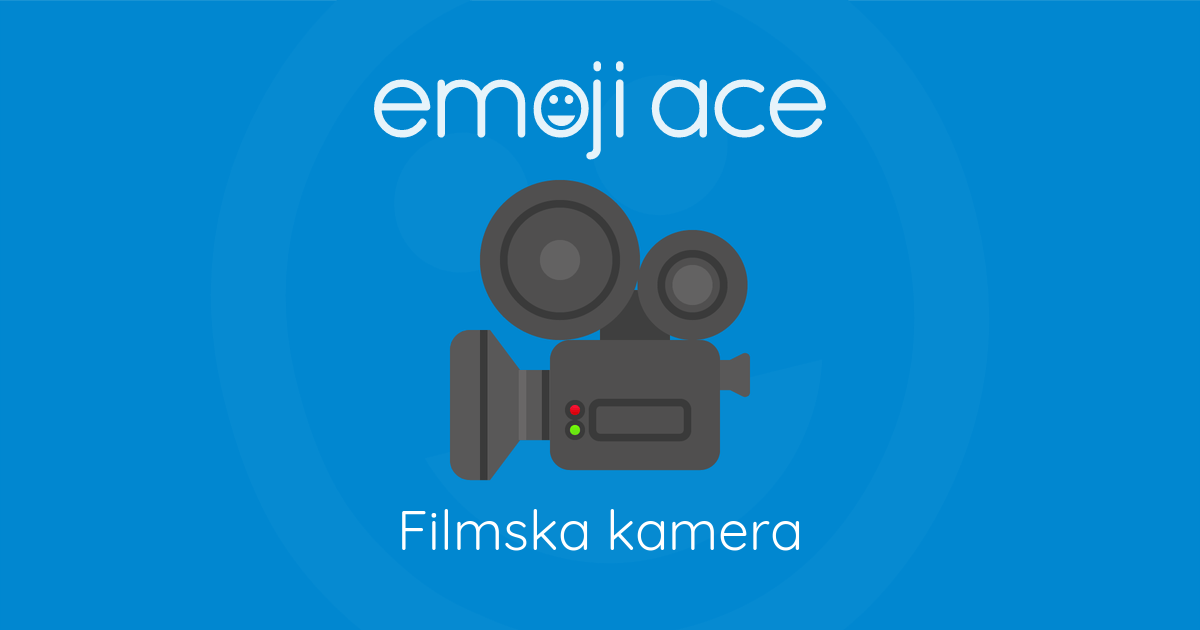 Emoji 🎥 Filmska kamera: Značenje i detalji