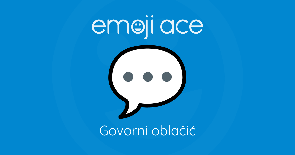 Emoji 💬 Govorni oblačić: Značenje i detalji