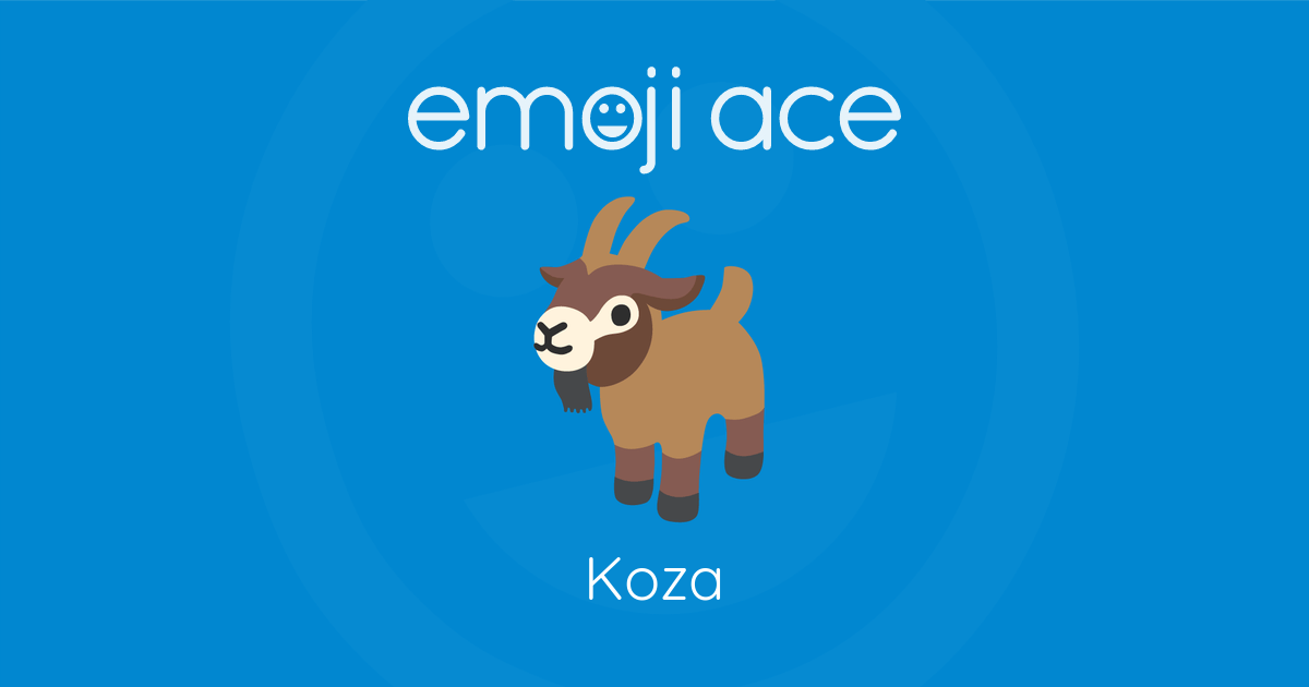 Emoji 🐐 Koza: Značenje i detalji