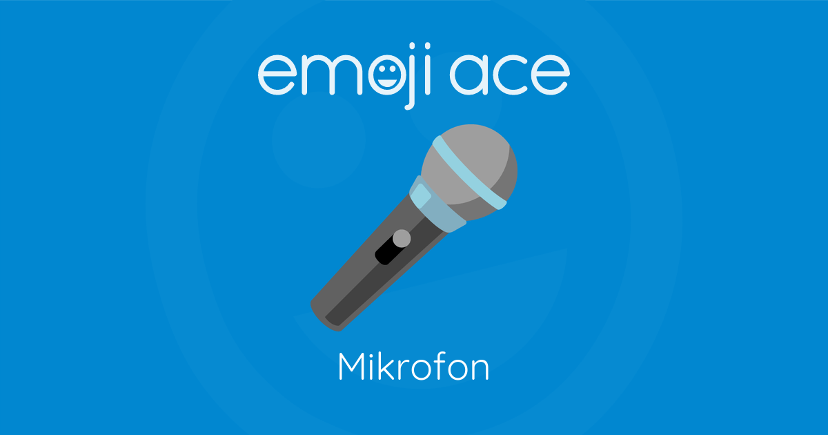 Emoji 🎤 Mikrofon: Značenje i detalji