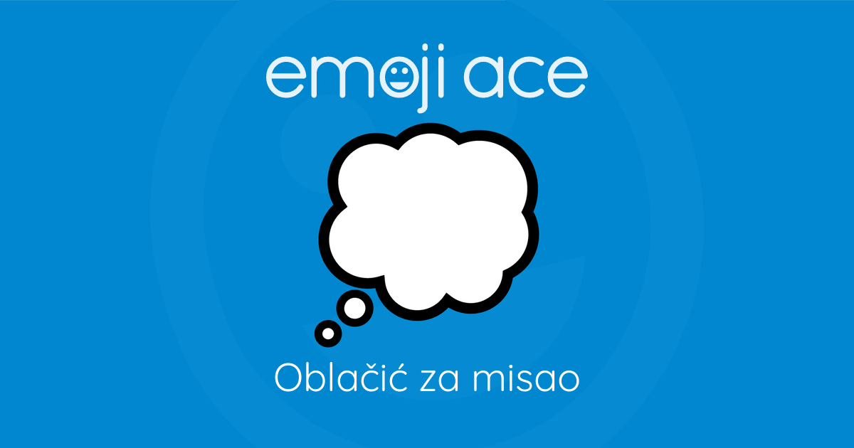 Emoji 💭 Oblačić za misao: Značenje i detalji