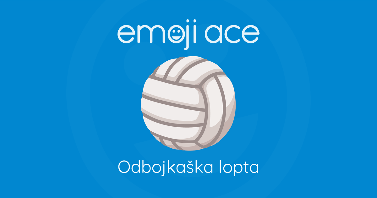 Emoji 🏐 Odbojkaška lopta: Značenje i detalji