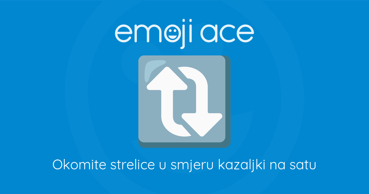 Emoji 🔃 Okomite strelice u smjeru kazaljki na satu: Značenje i detalji
