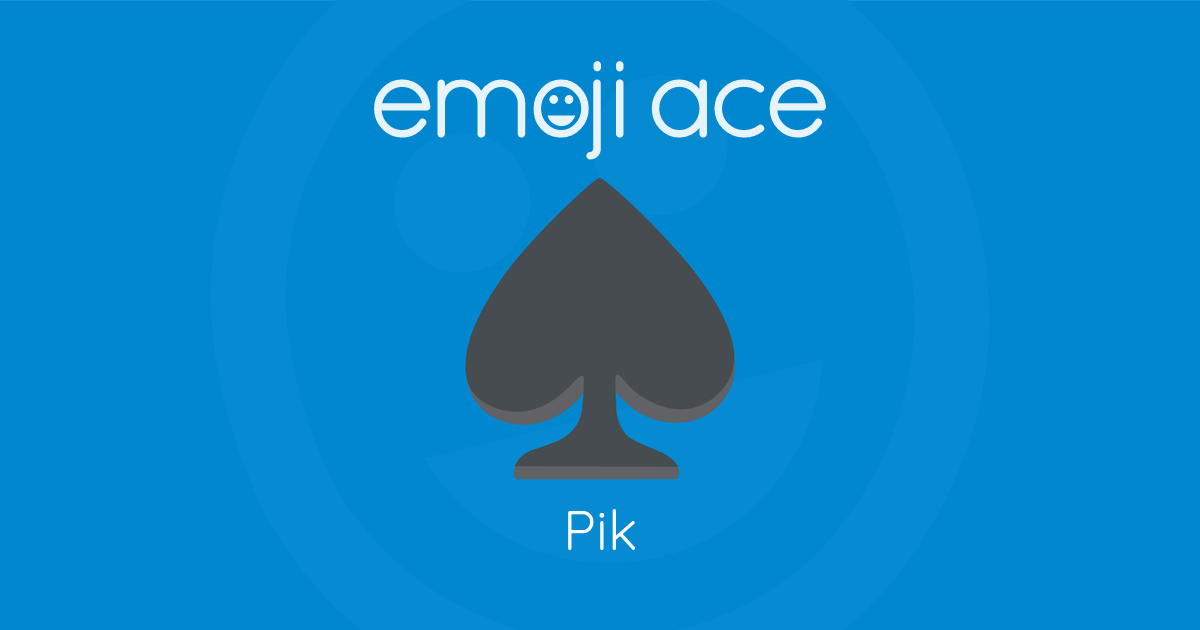 Emoji ♠️ Pik: Značenje i detalji