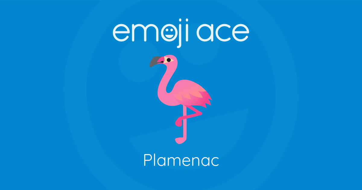 Emoji 🦩 Plamenac: Značenje i detalji
