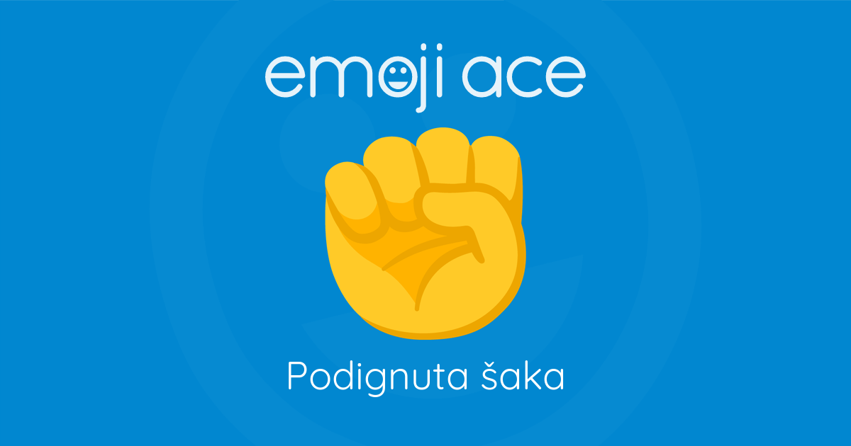 Emoji Podignuta šaka: Značenje i detalji