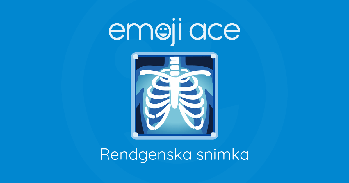 Emoji 🩻 Rendgenska snimka: Značenje i detalji