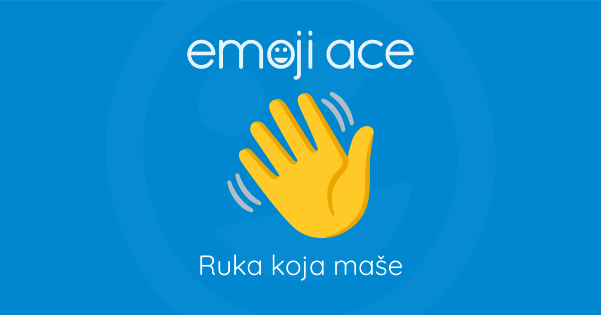 Emoji 👋 Ruka koja maše: Značenje i detalji