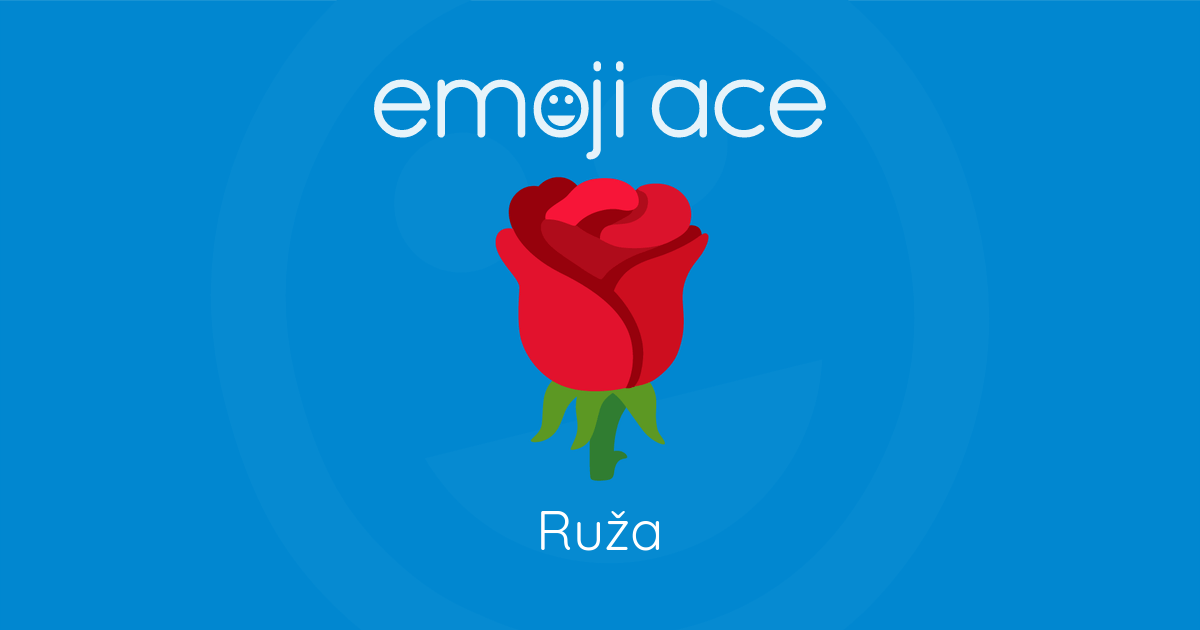 Emoji 🌹 Ruža: Značenje i detalji