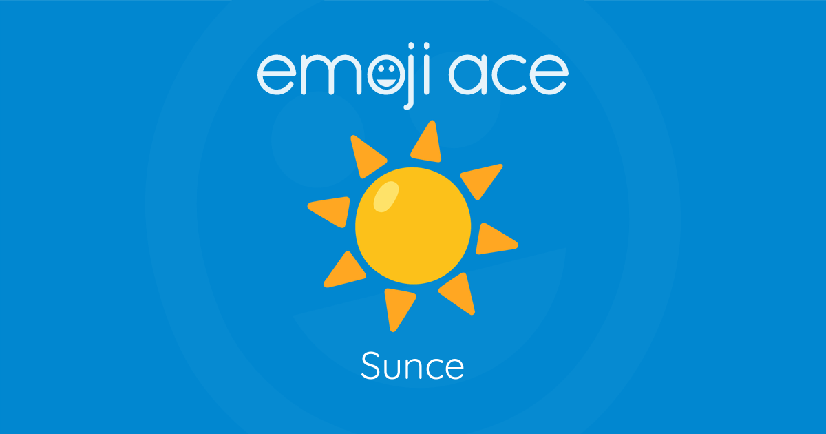 Emoji ☀️ Sunce: Značenje i detalji