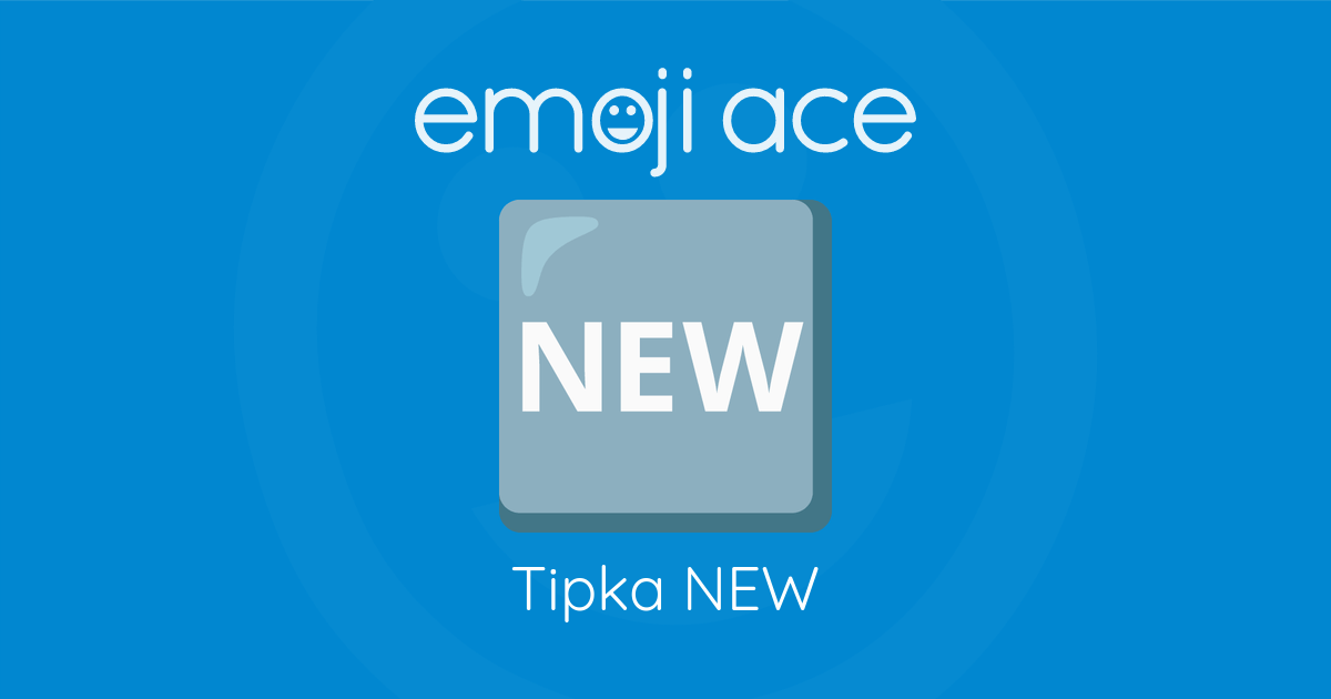 Emoji 🆕 Tipka NEW: Značenje i detalji