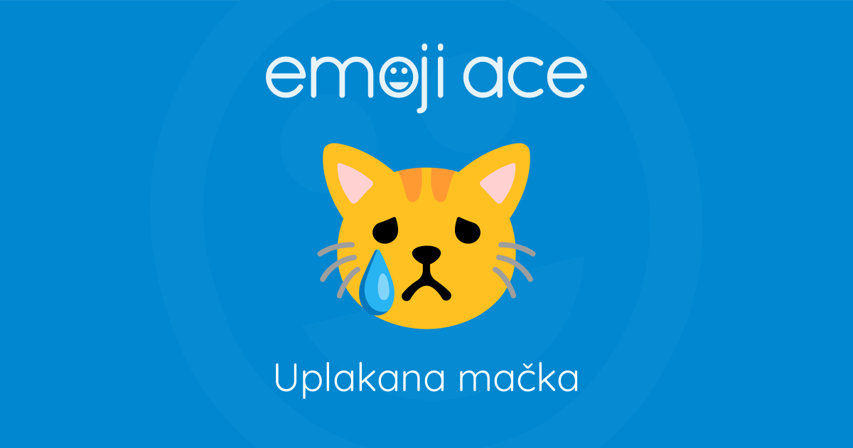 Emoji 😿 Uplakana mačka: Značenje i detalji
