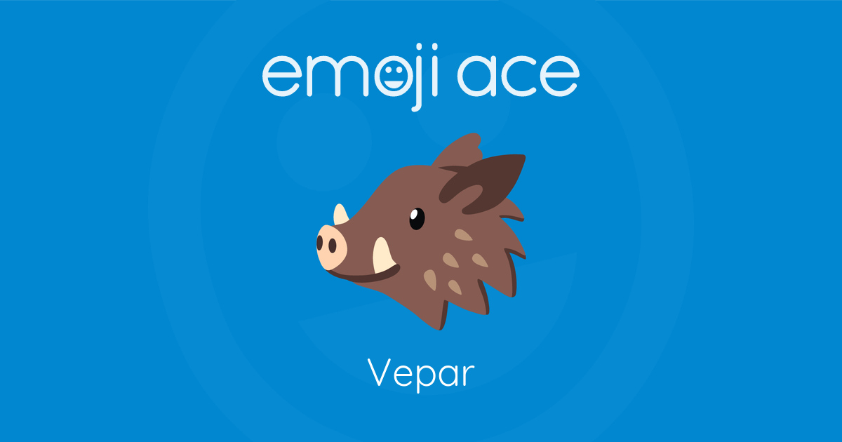 Emoji 🐗 Vepar: Značenje i detalji