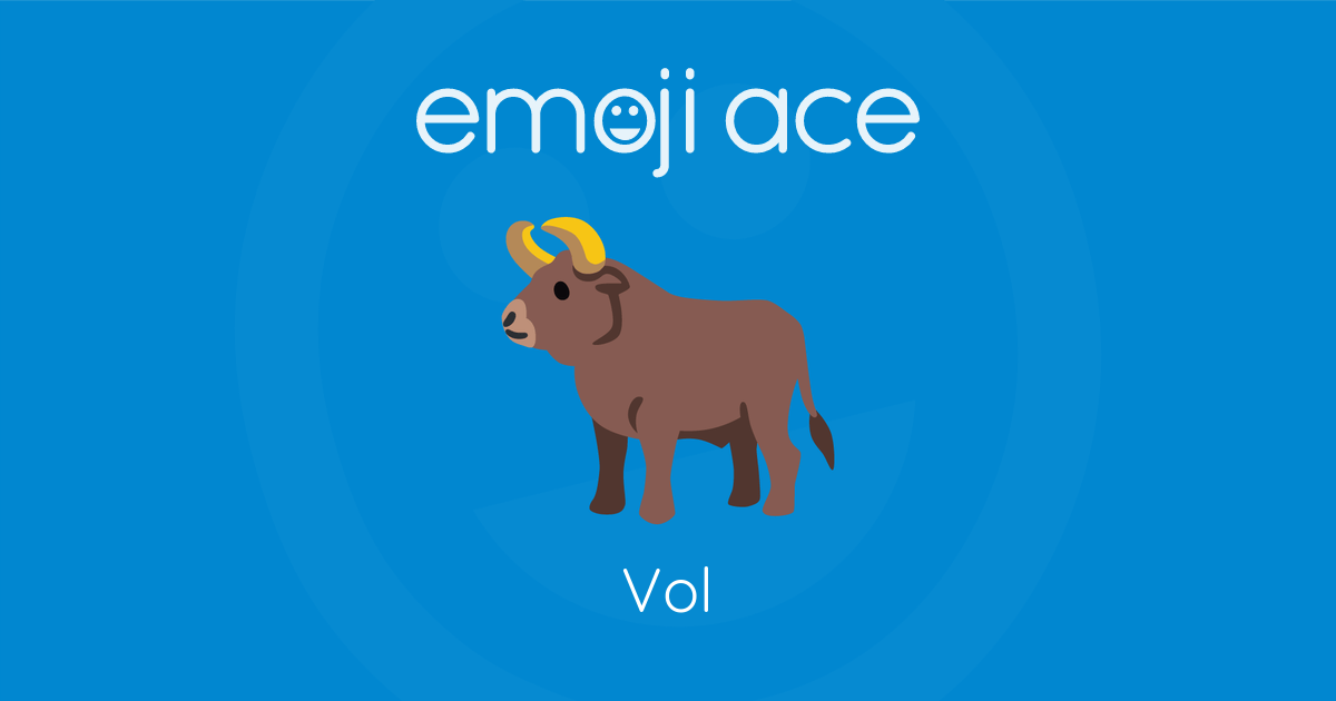 Emoji 🐂 Vol: Značenje i detalji