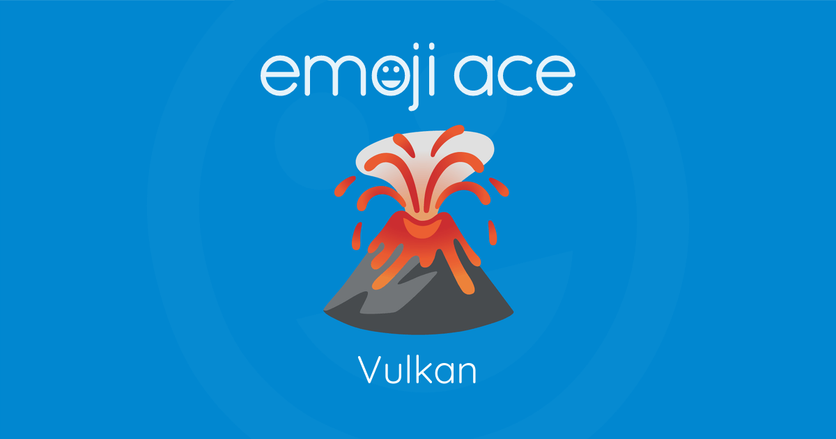 Emoji 🌋 Vulkan: Značenje i detalji