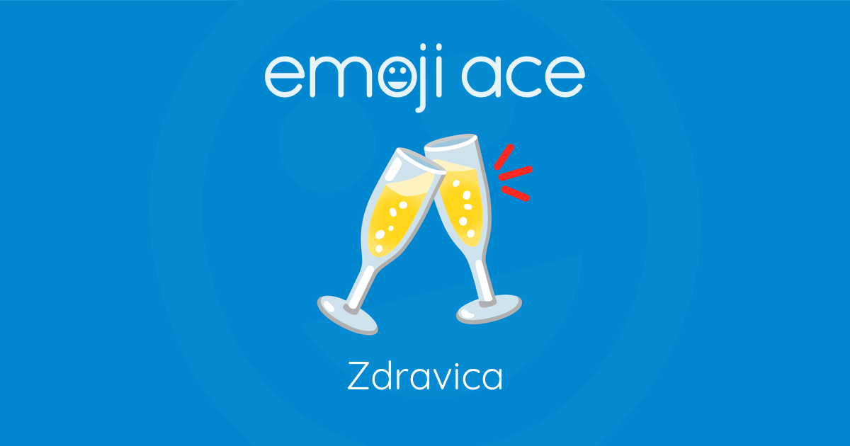 Emoji 🥂 Zdravica: Značenje i detalji