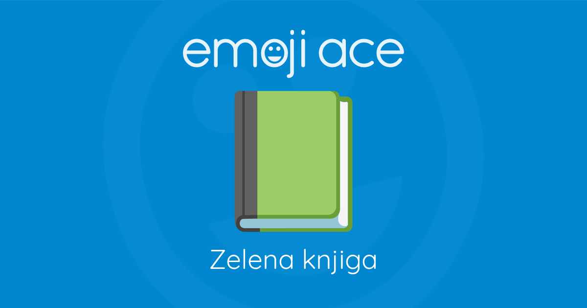 Emoji 📗 Zelena knjiga: Značenje i detalji